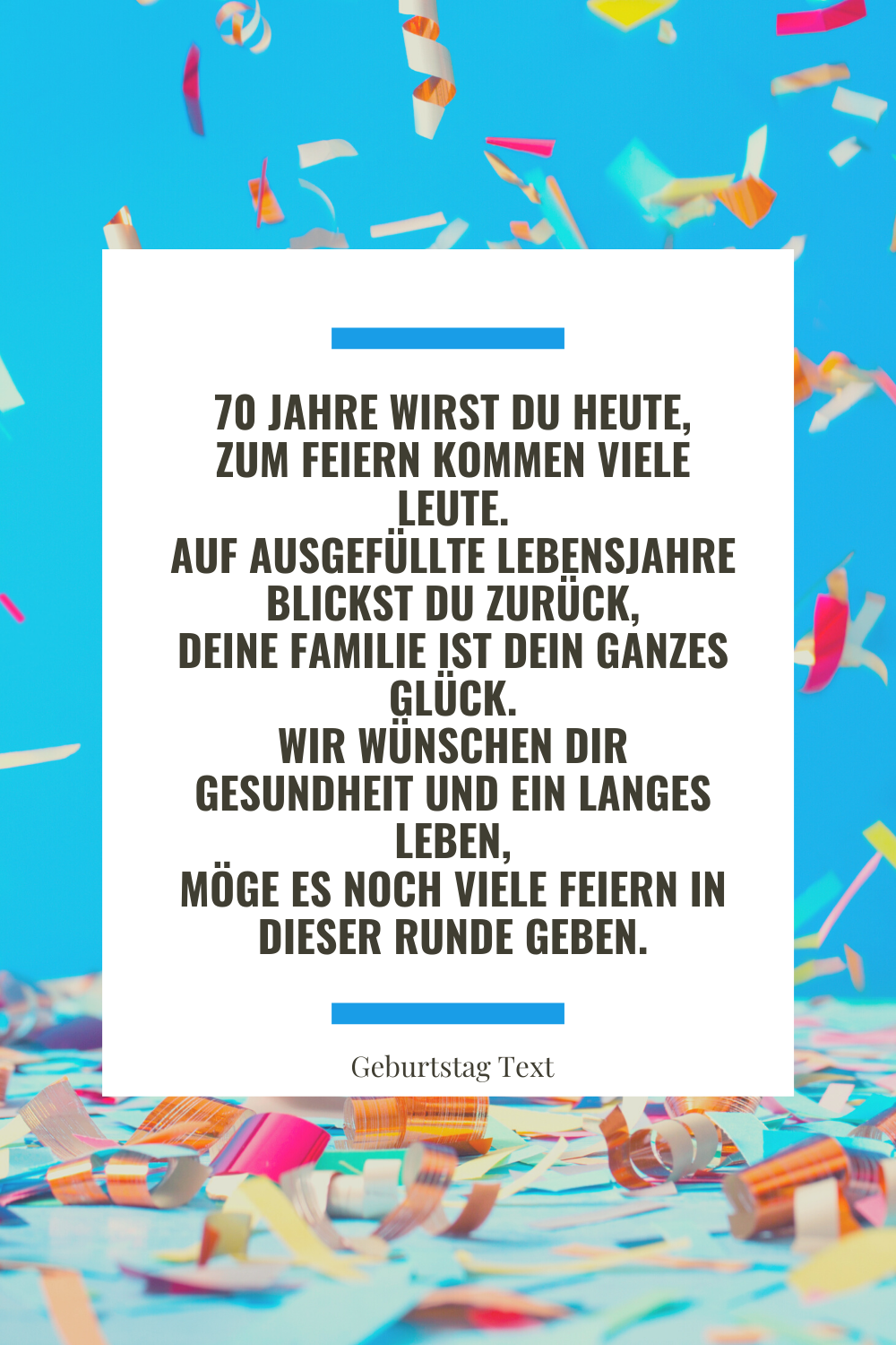 ᐅ 177 Geburtstagswünsche zum 70 |Frau |Mann |Lustig |Kurz